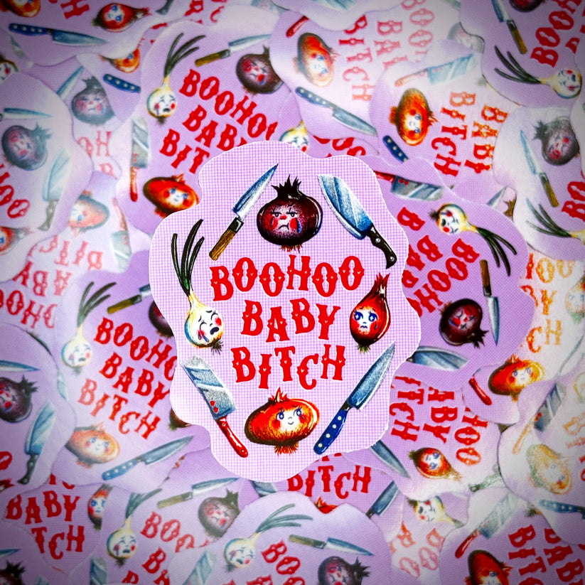 Boohoo Baby Bitch - Glossy Vinyl Sticker – Chaos magic Studio