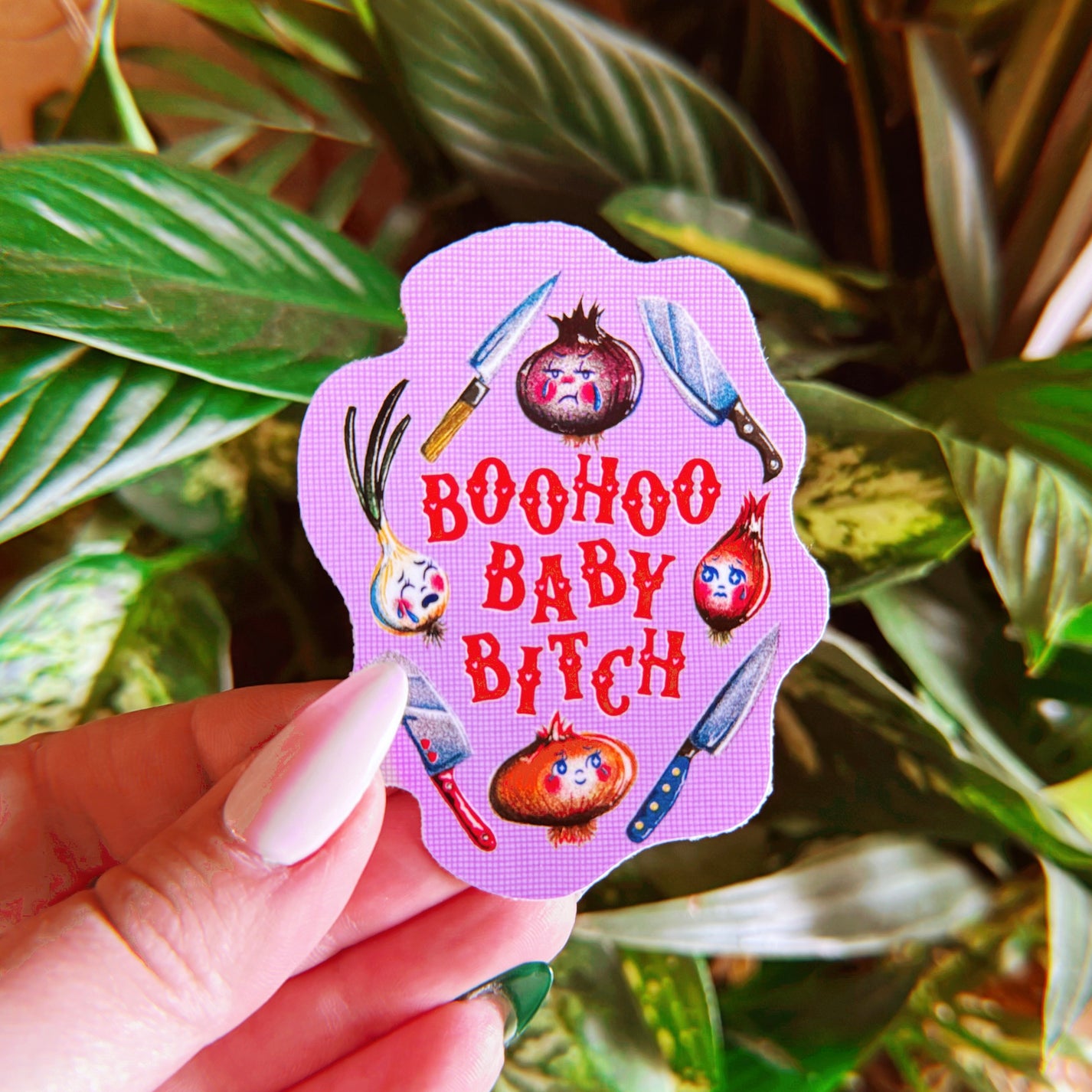 Boohoo Baby Bitch - Glossy Vinyl Sticker – Chaos magic Studio